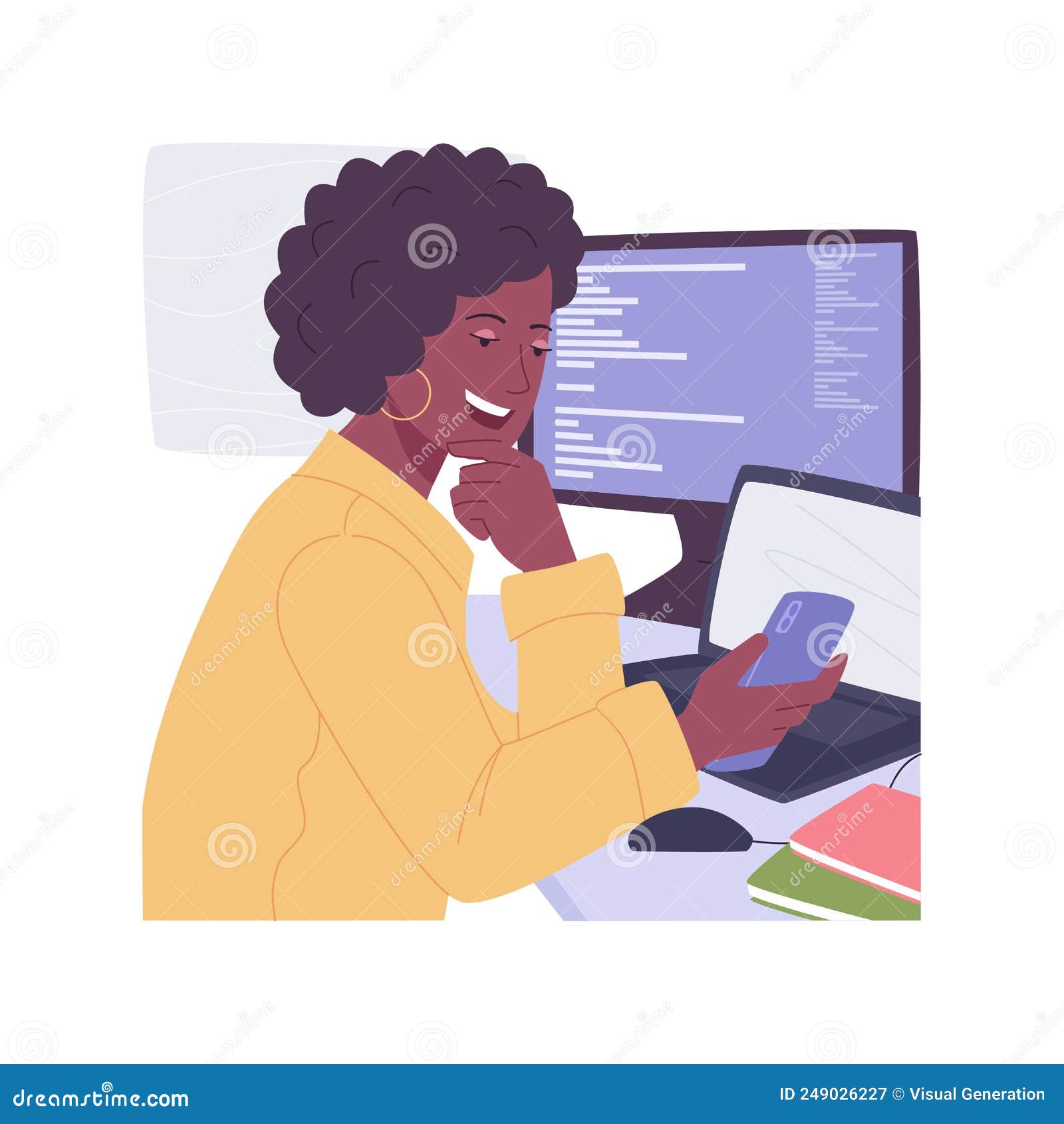 Software Testing Course Isolated Cartoon Vector Illustrations. Stock ...