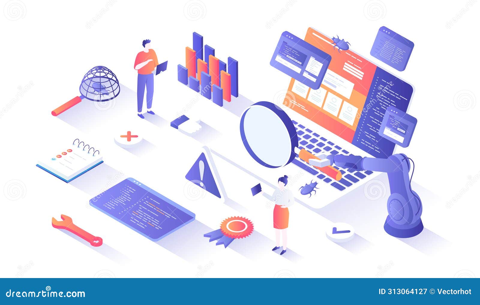 Software Testing Process Evaluation Software Application Or Website Computer Code Analysis