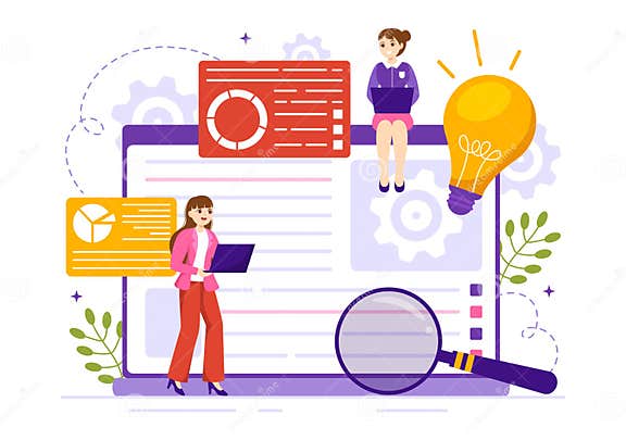 Software Testing Vector Illustration with Application Engineering ...