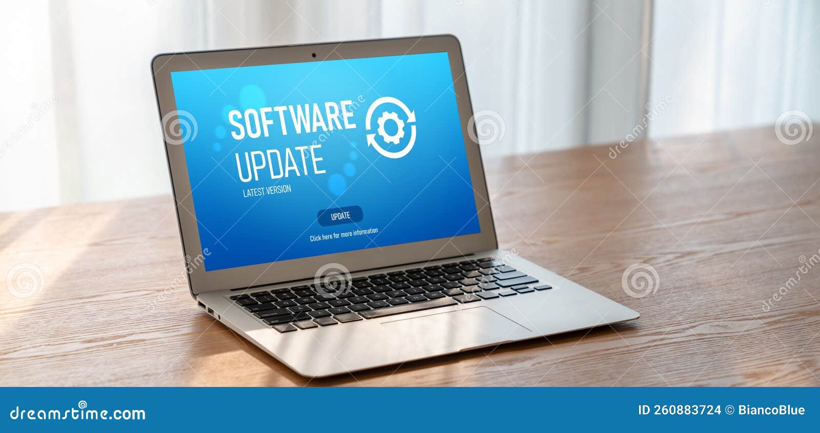 Software Update on Computer for Modish Version of Device Software Stock ...