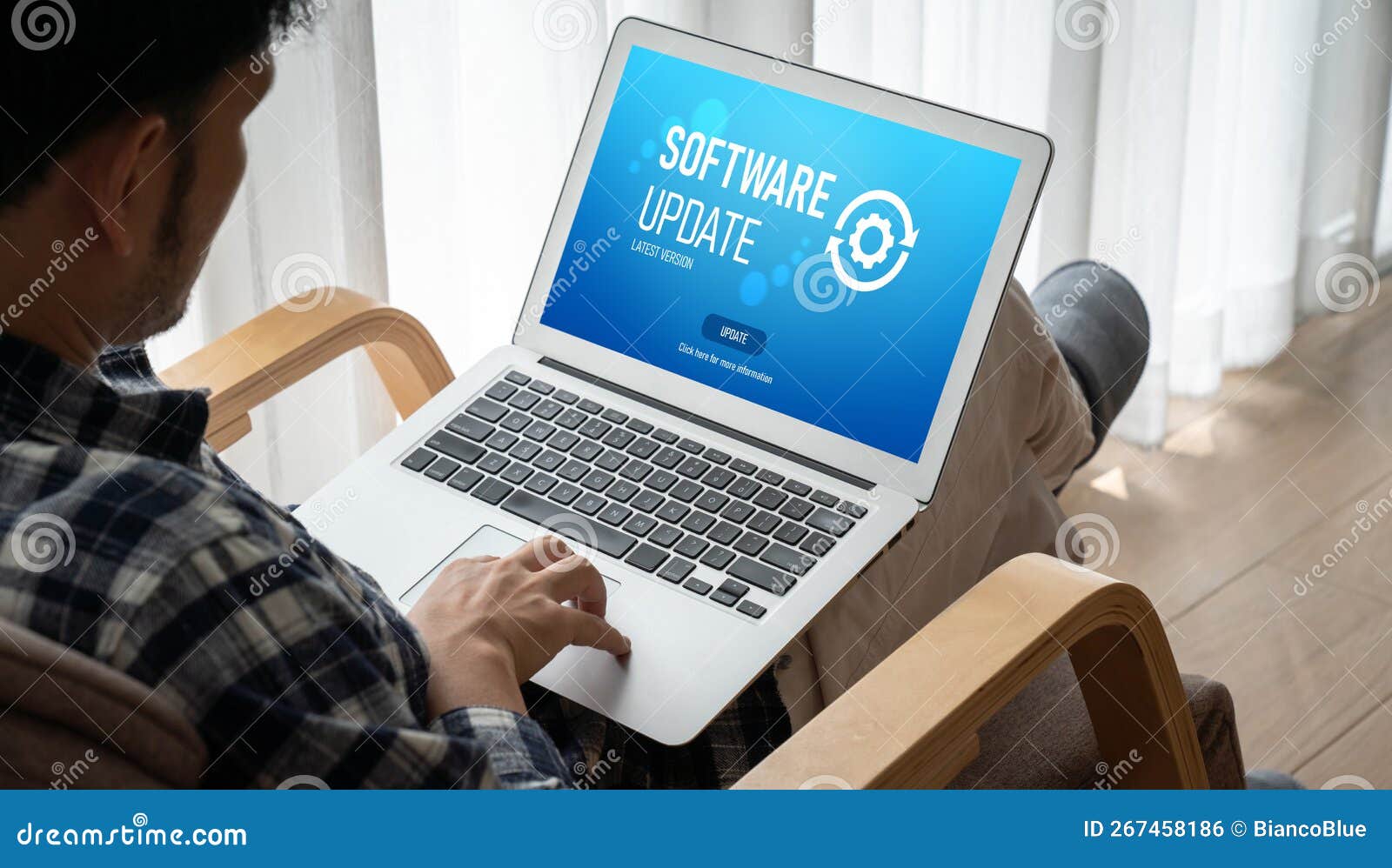 Software Update on Computer for Modish Version of Device Software Stock ...