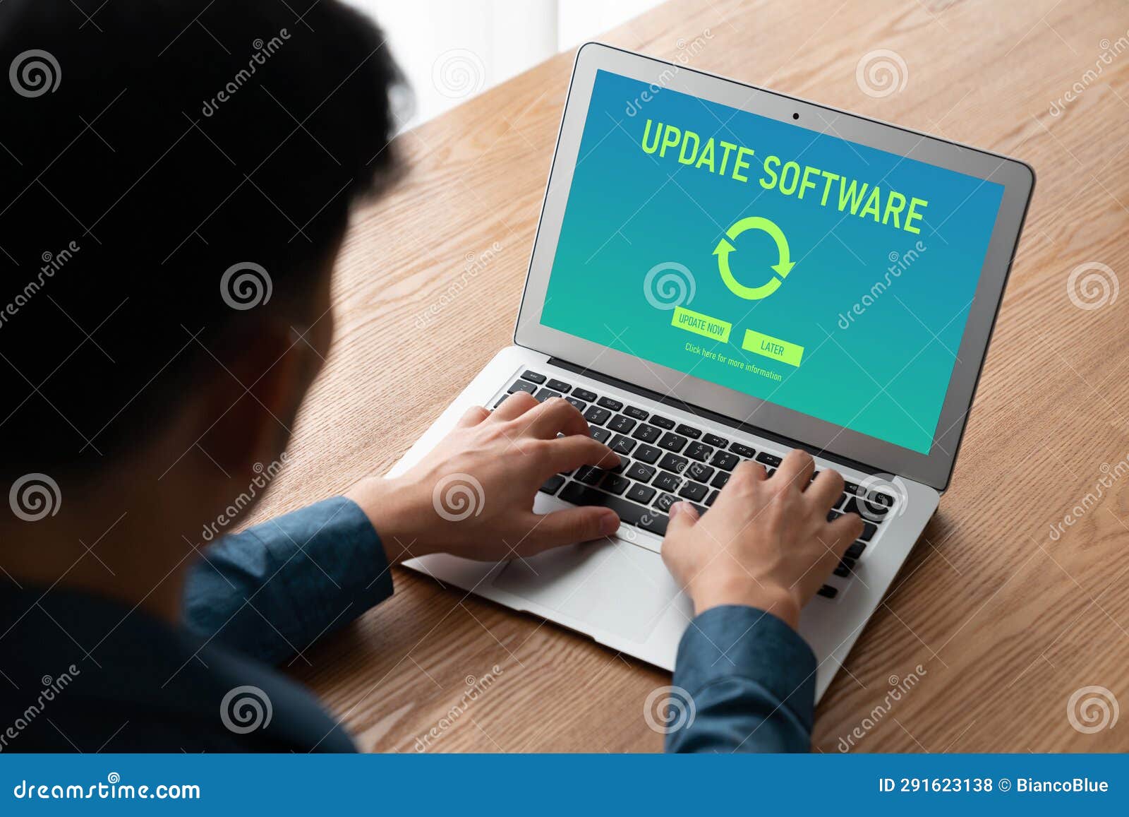 Software Update on Computer for Modish Version of Device Software Stock ...