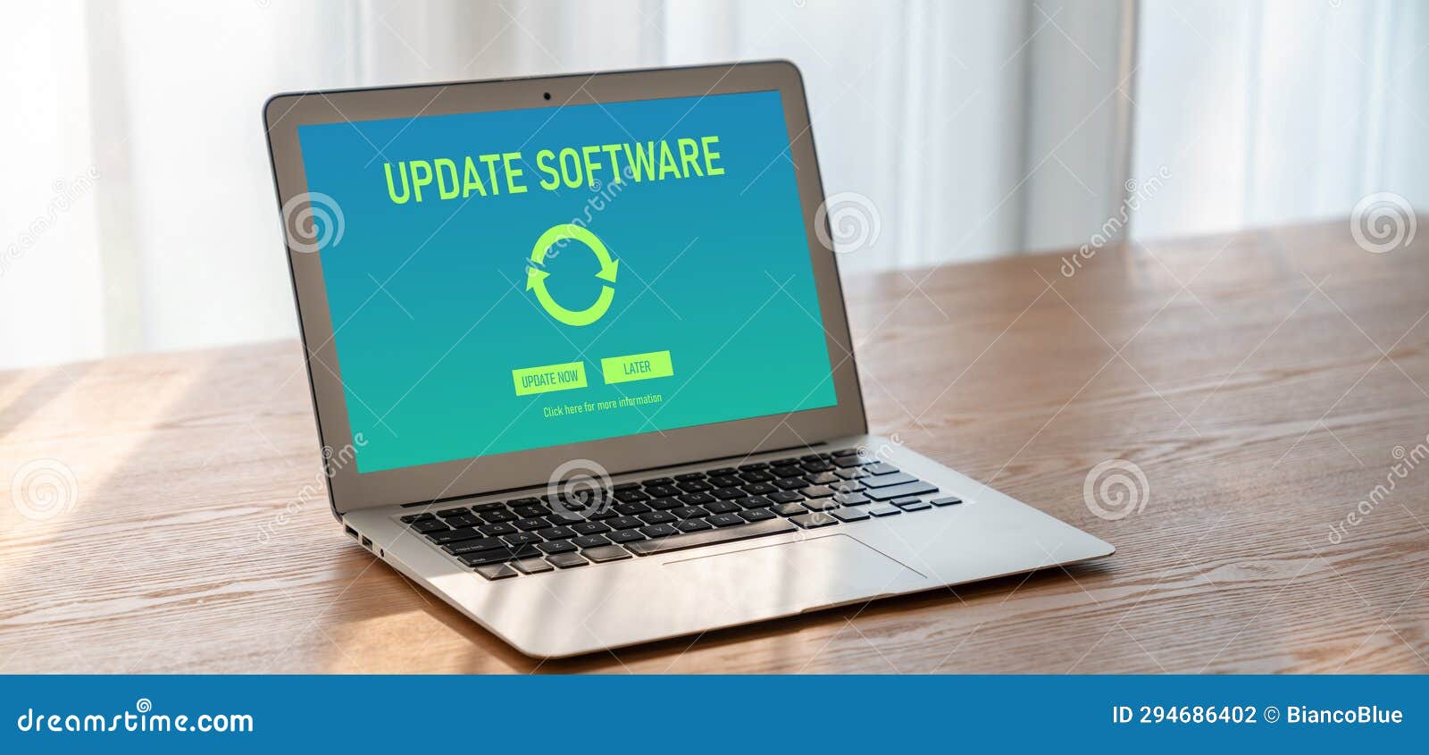 Software Update on Computer for Modish Version of Device Software Stock ...