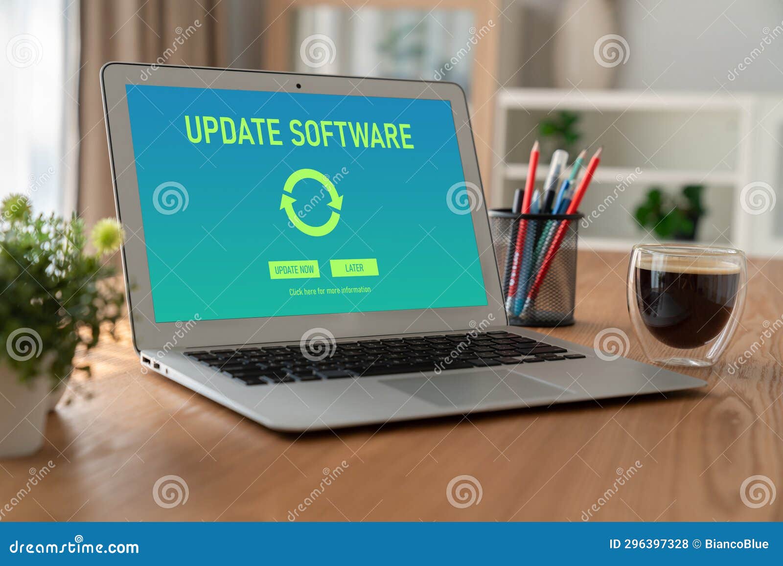 Software Update on Computer for Modish Version of Device Software Stock ...