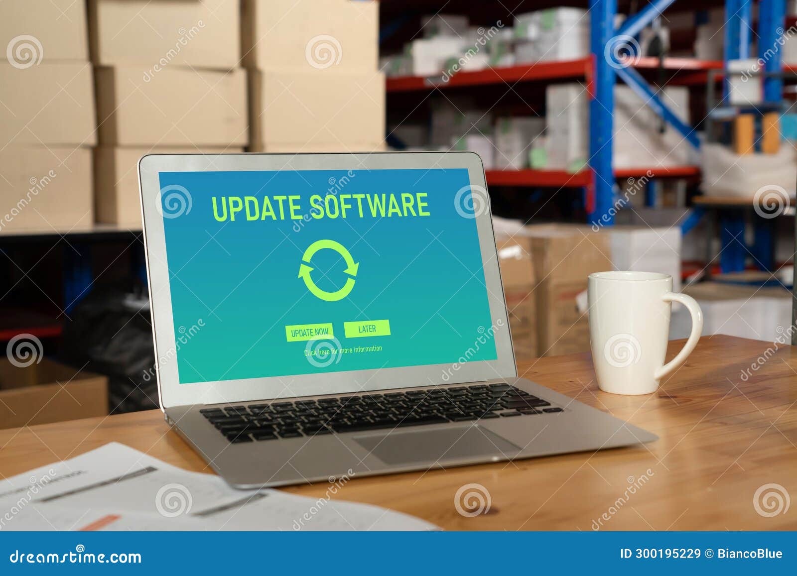 Software Update on Computer for Modish Version of Device Software Stock ...