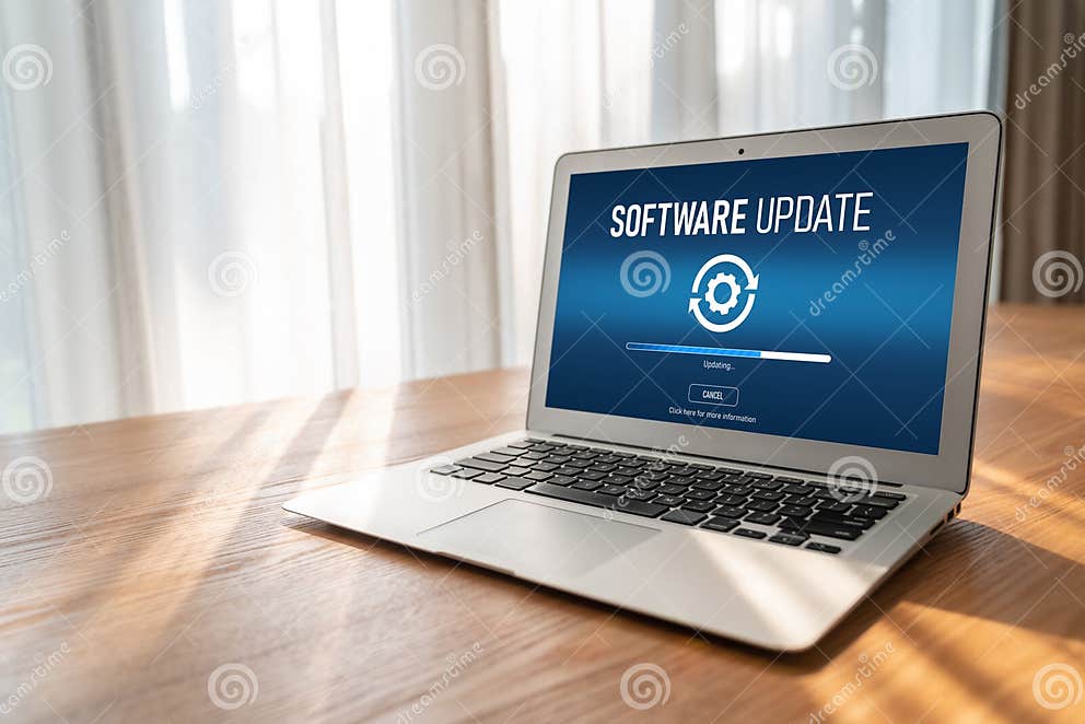 Software Update on Computer for Modish Version of Device Software Stock ...