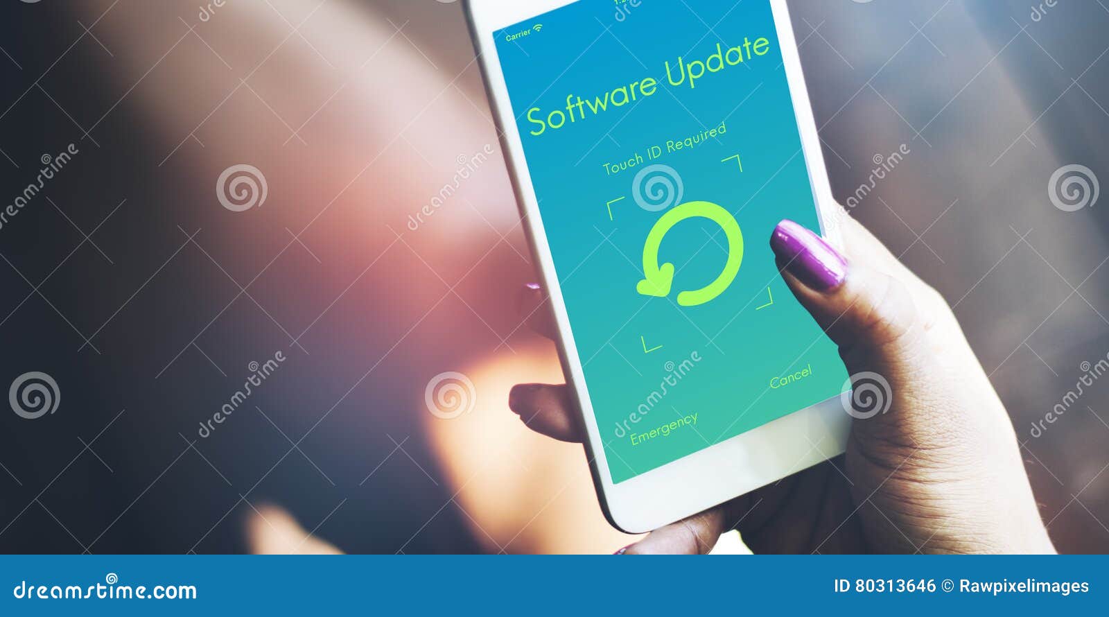 Software Update Electronic Device Display Concept Stock Photo - Image ...