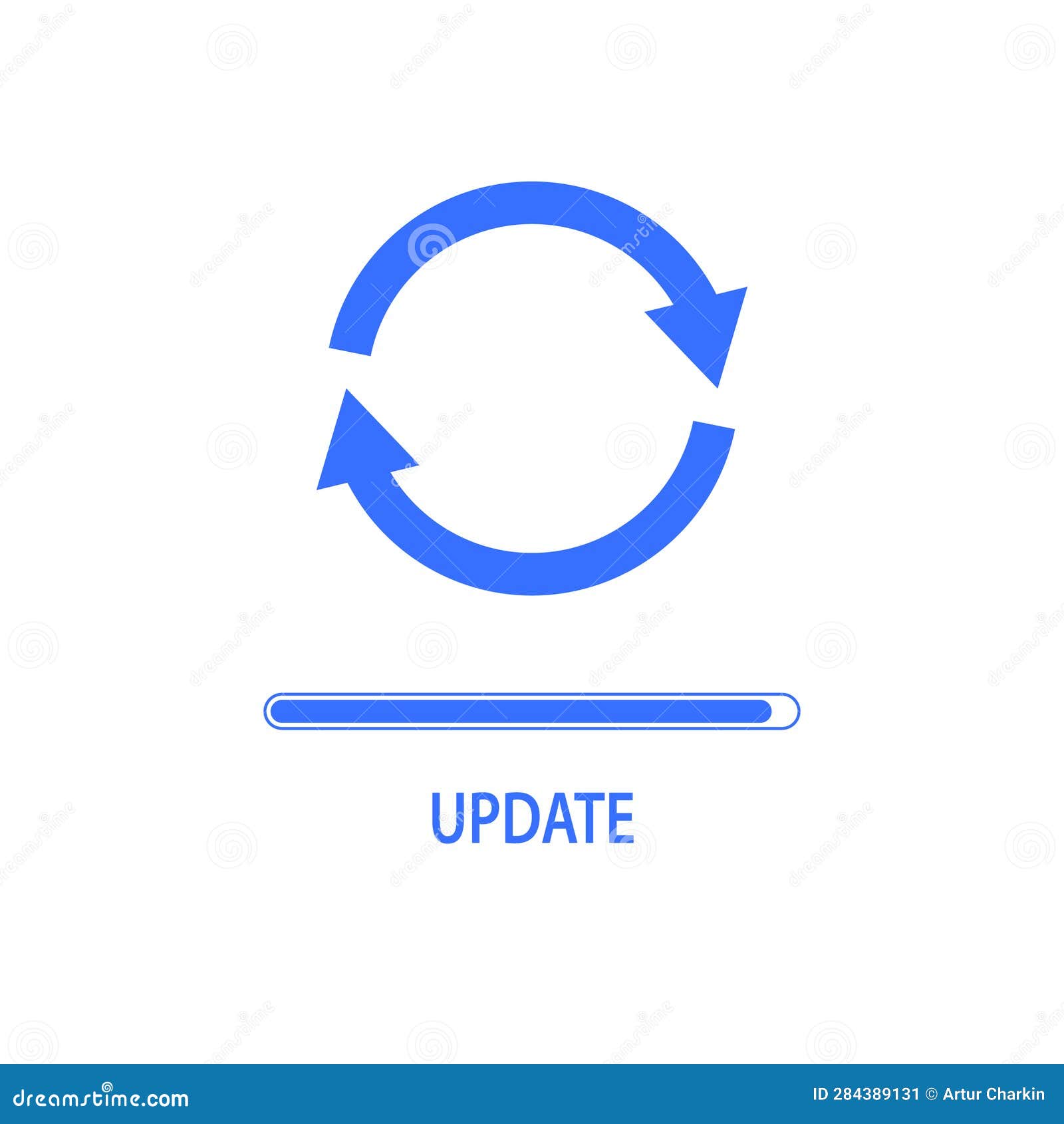 Software Update Icon. Downloading and Updating the Program, Application ...