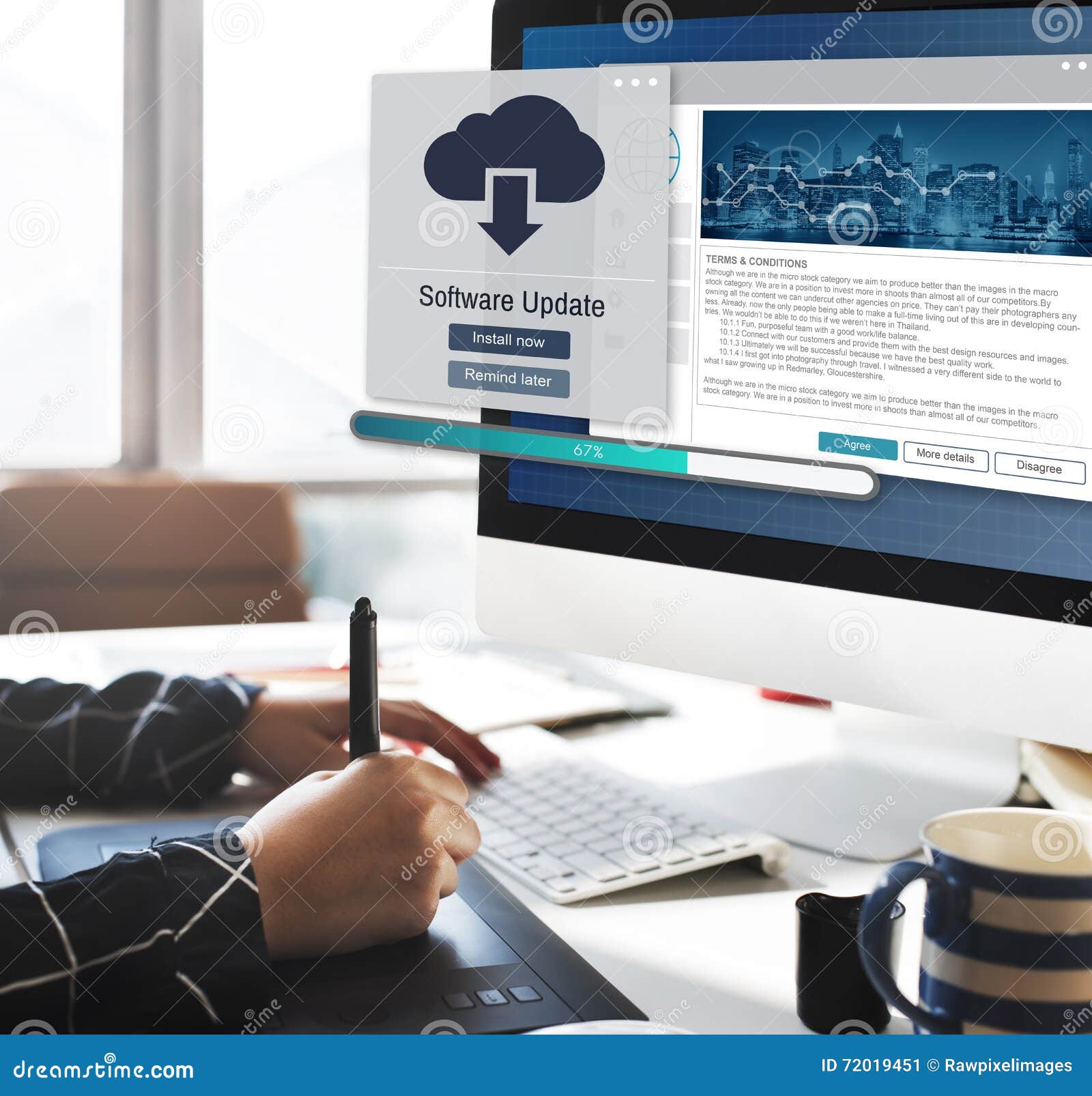 Software Update Installation Upgrade Data Concept Stock Image Image
