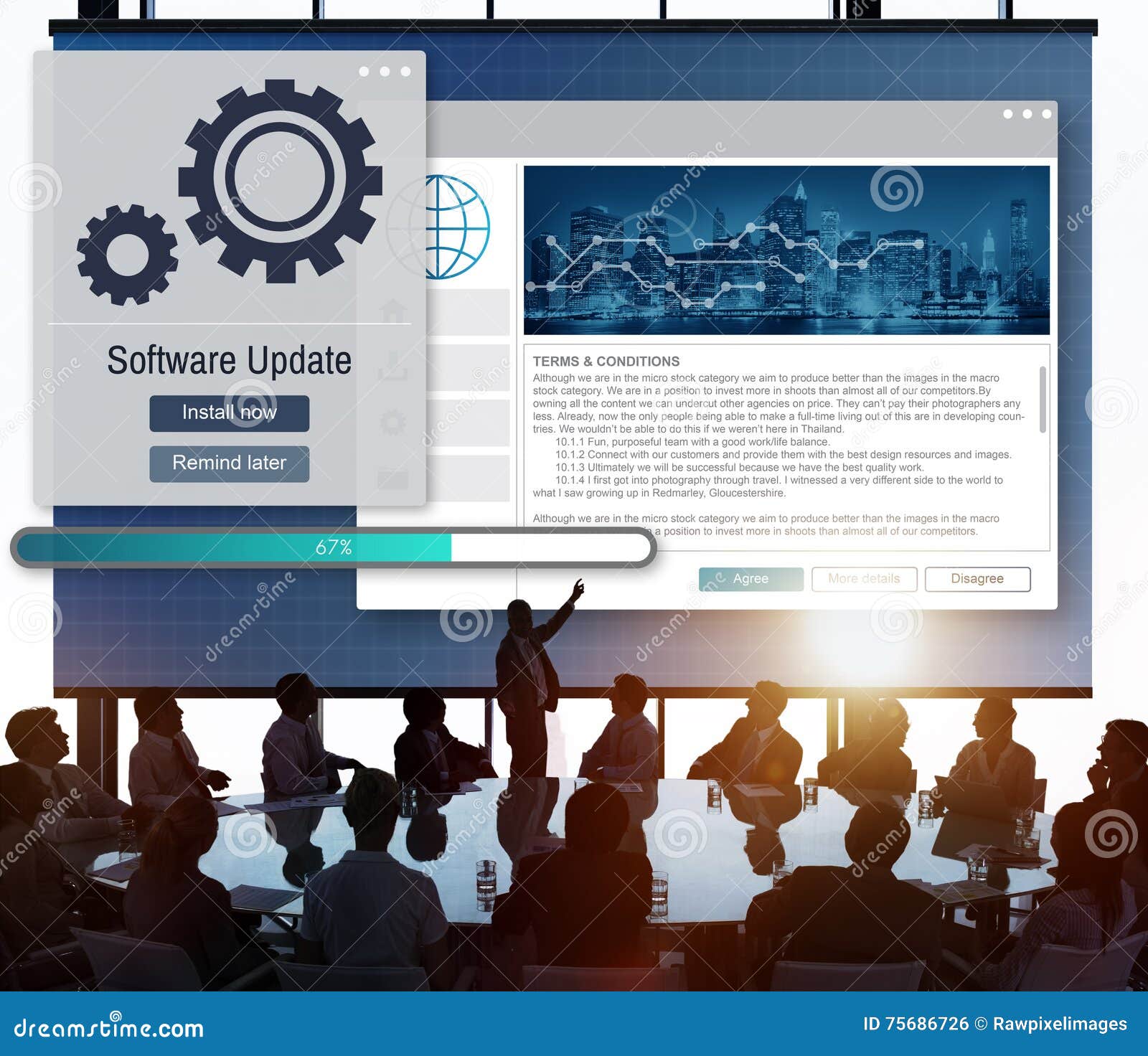 Software Update Installation Upgrade Data Concept Stock Photo - Image ...