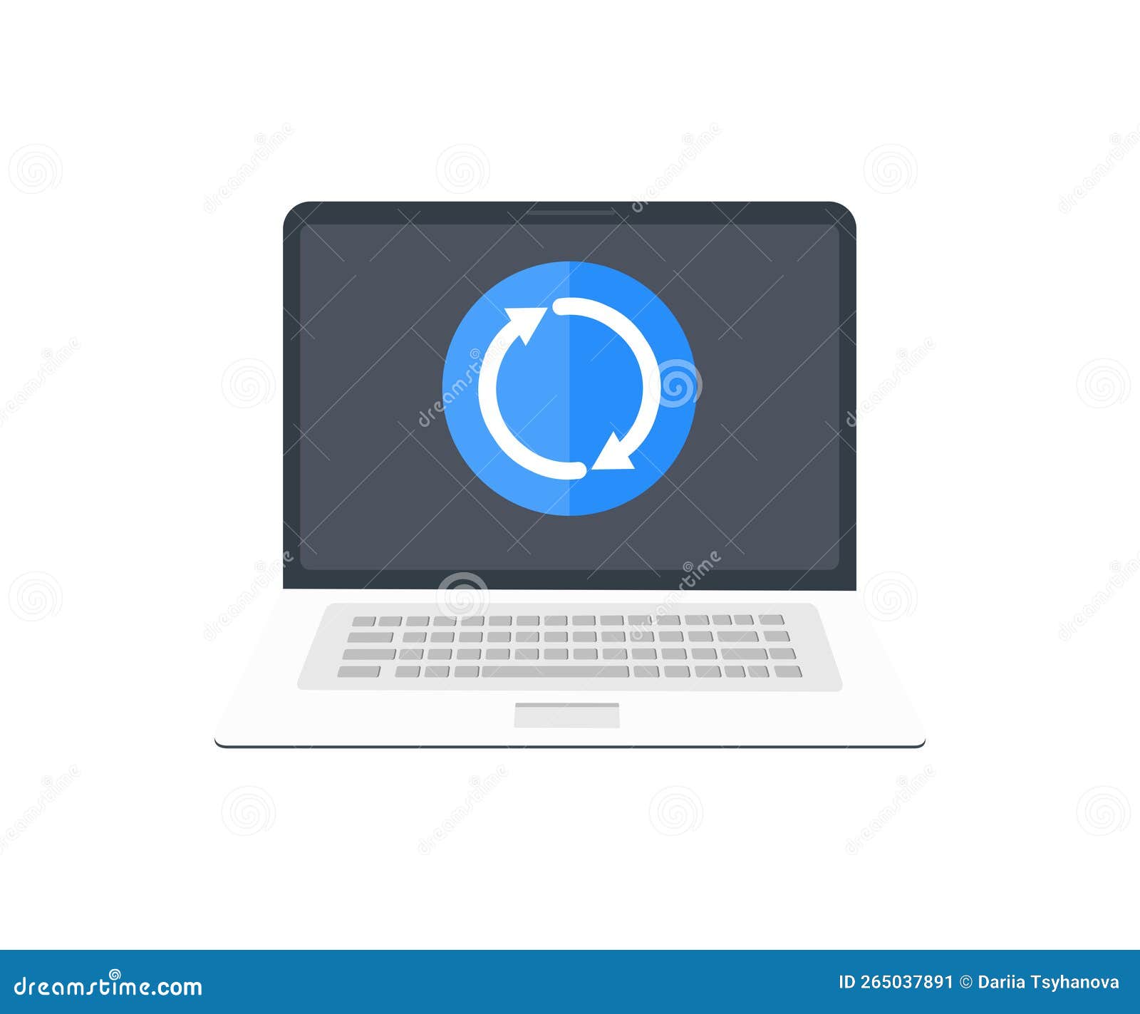 Software Update or Operating System Upgrade on Laptop Logo Design ...