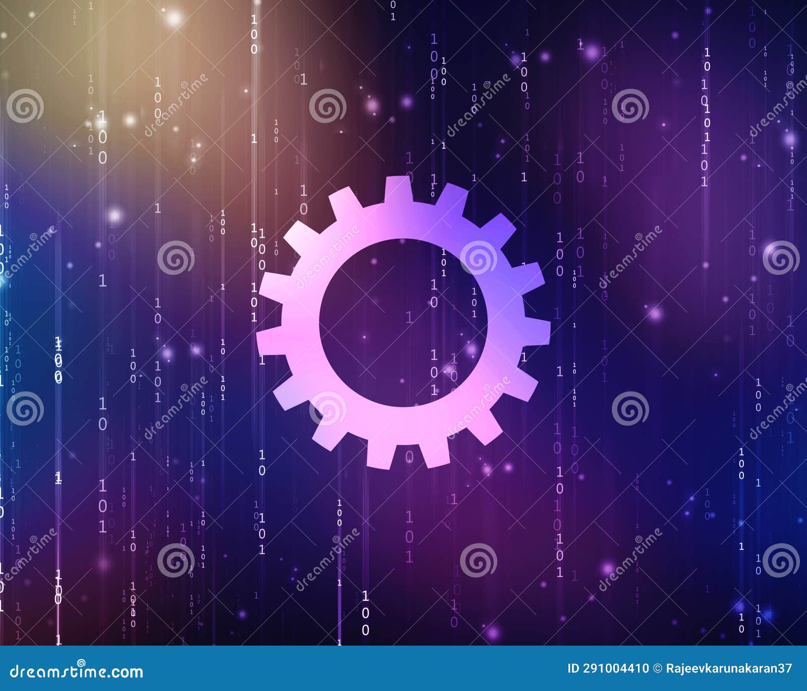 Software Update Status, Cog Gear Wheel on the Technology Abstract ...