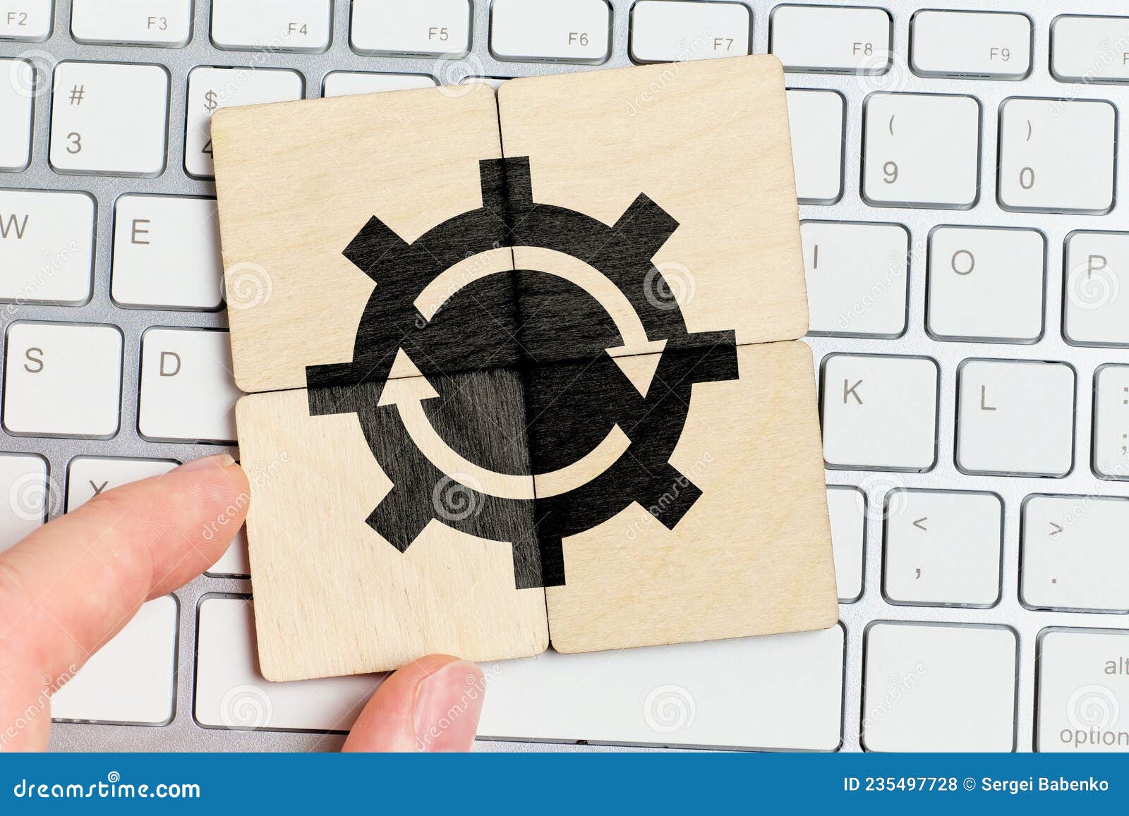 Software Upgrade Concept. Abstract Update of a Personal Computer. Stock ...