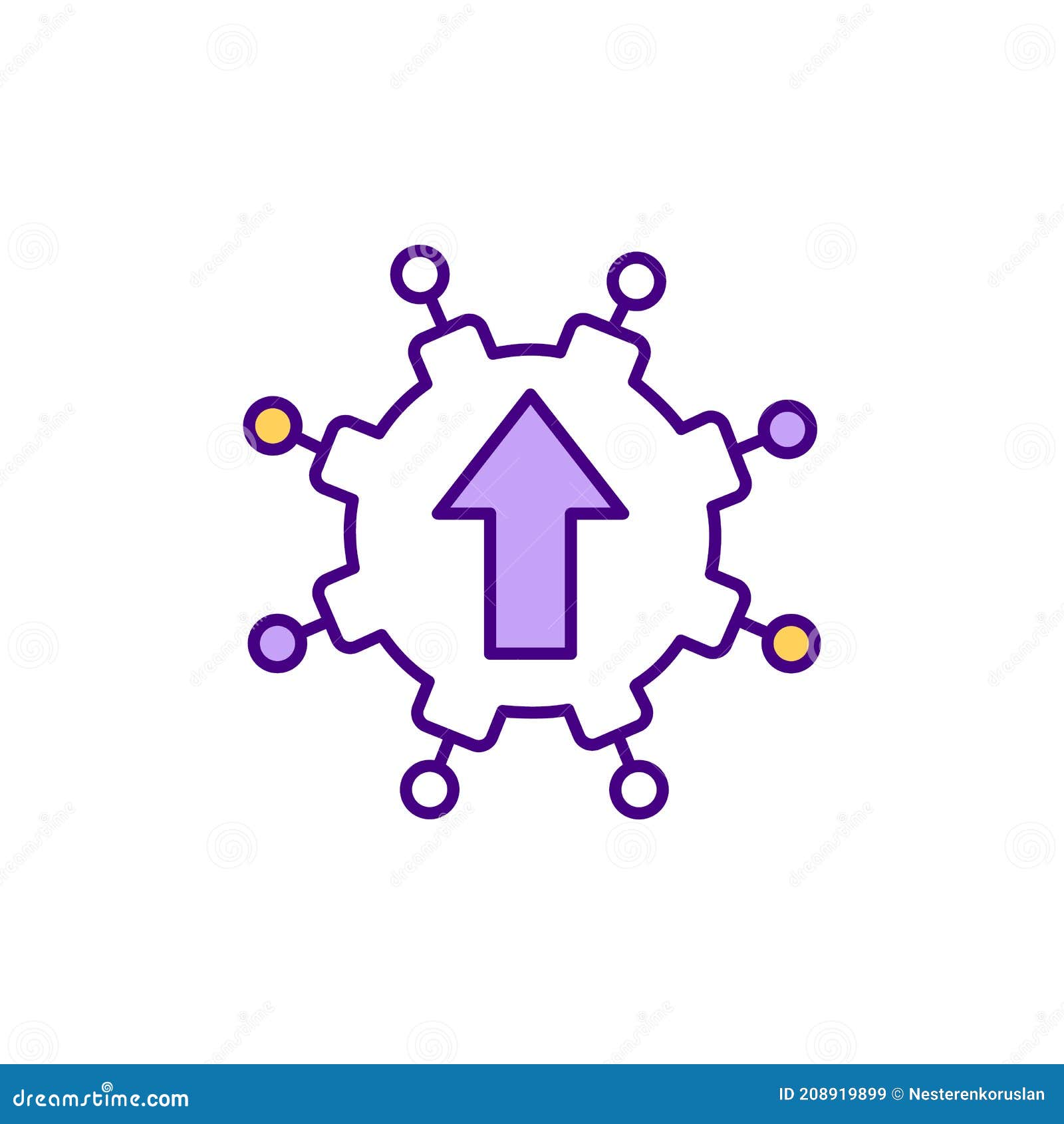 Software Upgrade RGB Color Icon Stock Vector - Illustration of saas ...