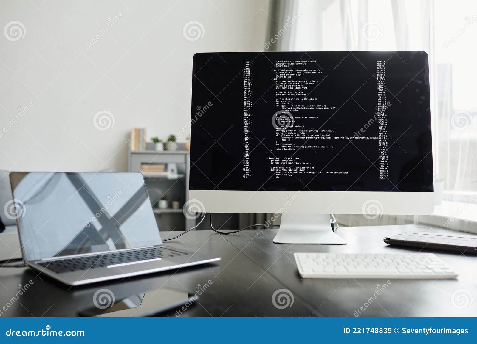 Software Uploading on Computer Stock Image - Image of occupation ...