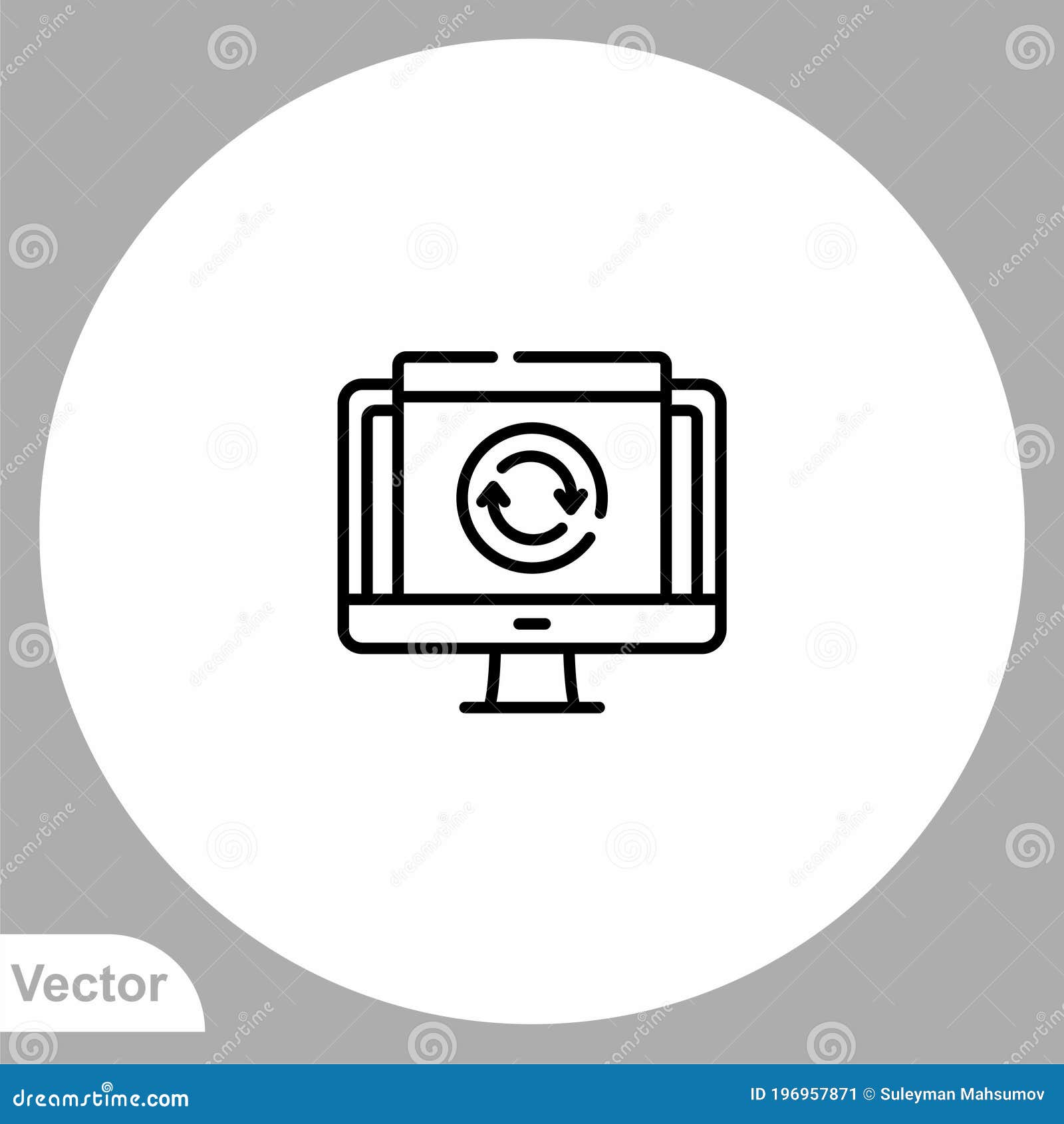 Software Vector Icon Sign Symbol Stock Vector - Illustration of ...