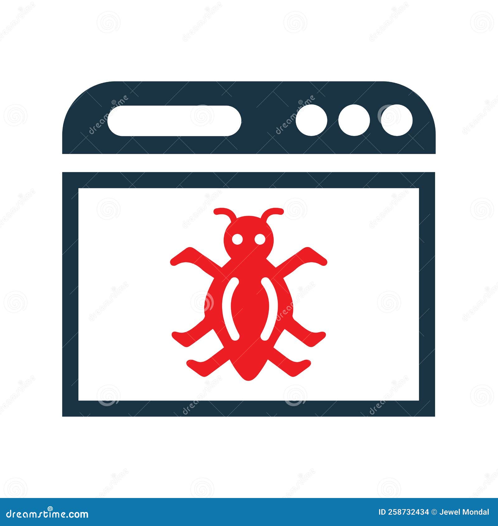 Software, Virus, Burg Line Icon. Outline Vector Stock Photo ...