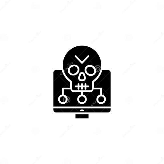 Software Vulnerabilities Black Icon Concept. Software Vulnerabilities ...