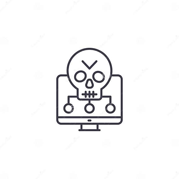 Software Vulnerabilities Linear Icon Concept. Software Vulnerabilities ...