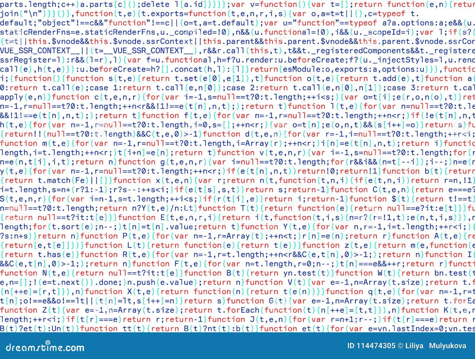 Software Web Developer Programming Code Javascript Random Parts Of Program Code Stock Vector