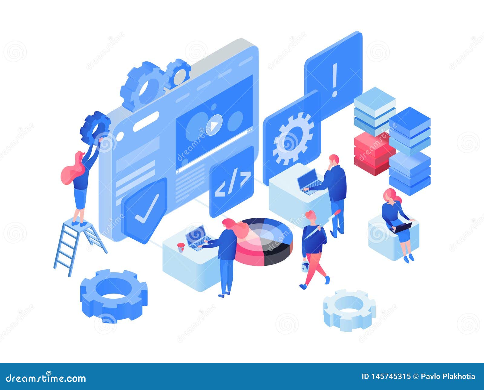 Software, Web Development Isometric Vector Illustration Stock Vector ... Software, Web Development Isometric Vector Illustration Stock Vector ...