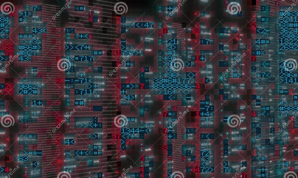 A Software, Web Development, Programming Concept. Abstract Programming 3d Stock Photo - Image of ...