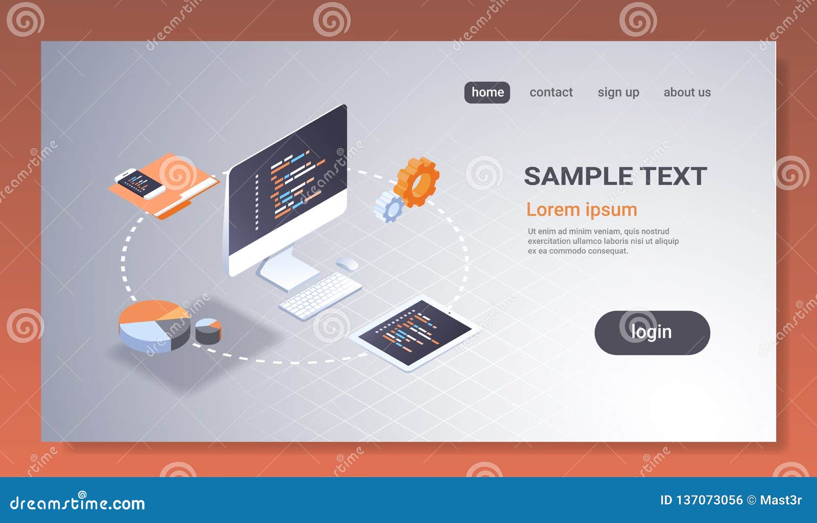 Software Web Site Design Development Concept Programming Language Program Code Big Data ...