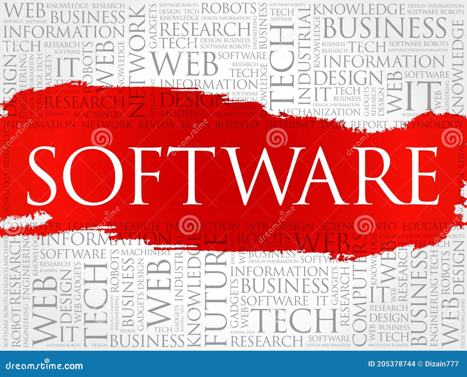 Software word cloud stock illustration. Illustration of requirements ...