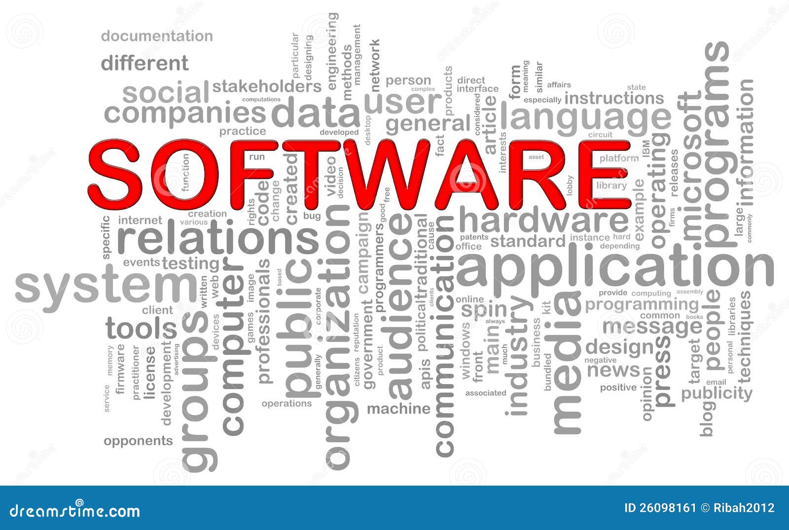 Software word tags stock illustration. Illustration of operational ...