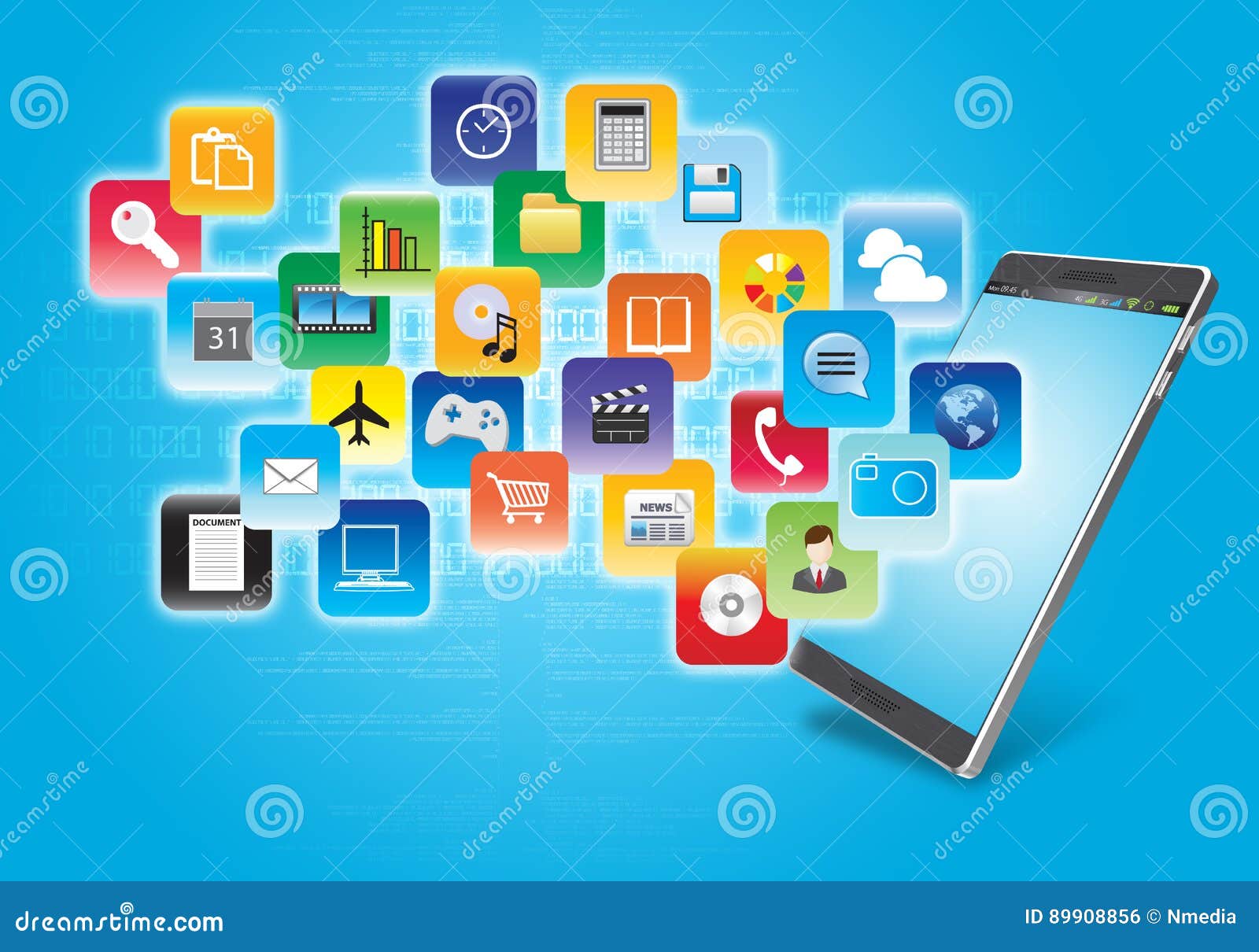 Software y uso de Internet stock de ilustración. Ilustración de ...