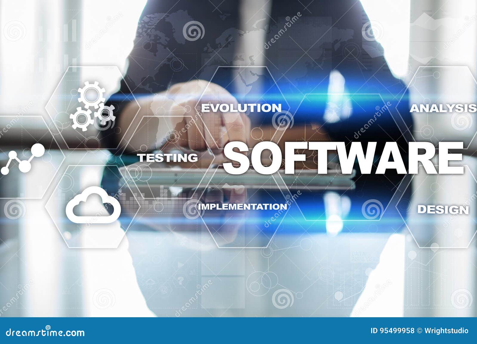 Softwareentwicklung Daten-Digital-Programm-Systemtechnik-Konzept ...