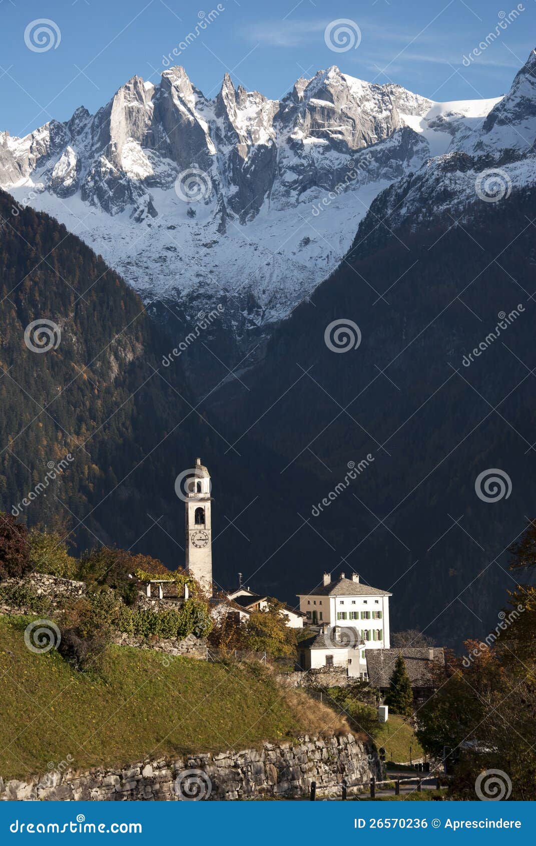 Soglio in Bregaglia Region - Switzerland Stock Photo - Image of scenic ...