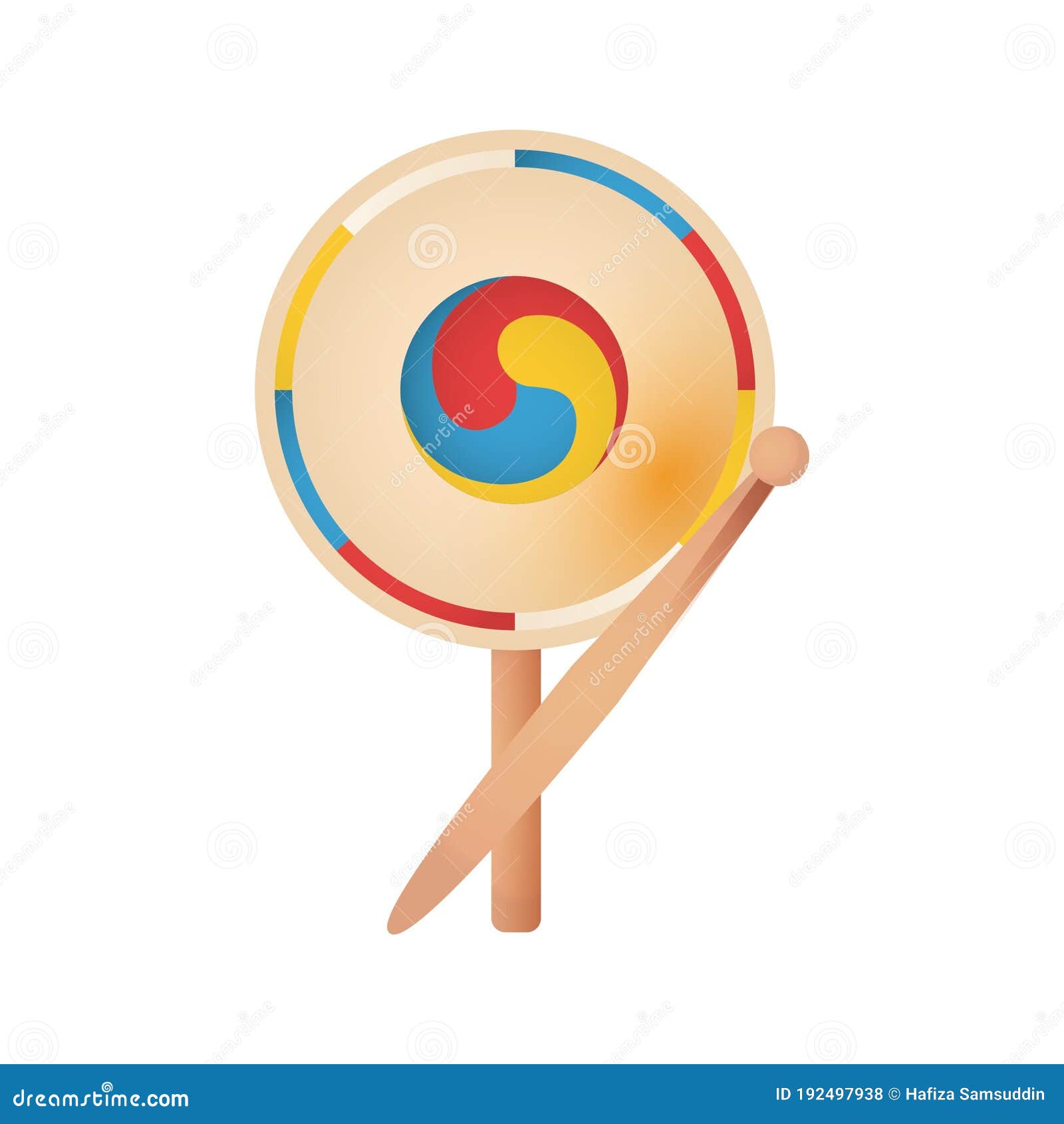 The Sogo Drum. Vector Illustration Decorative Design Stock Vector ...