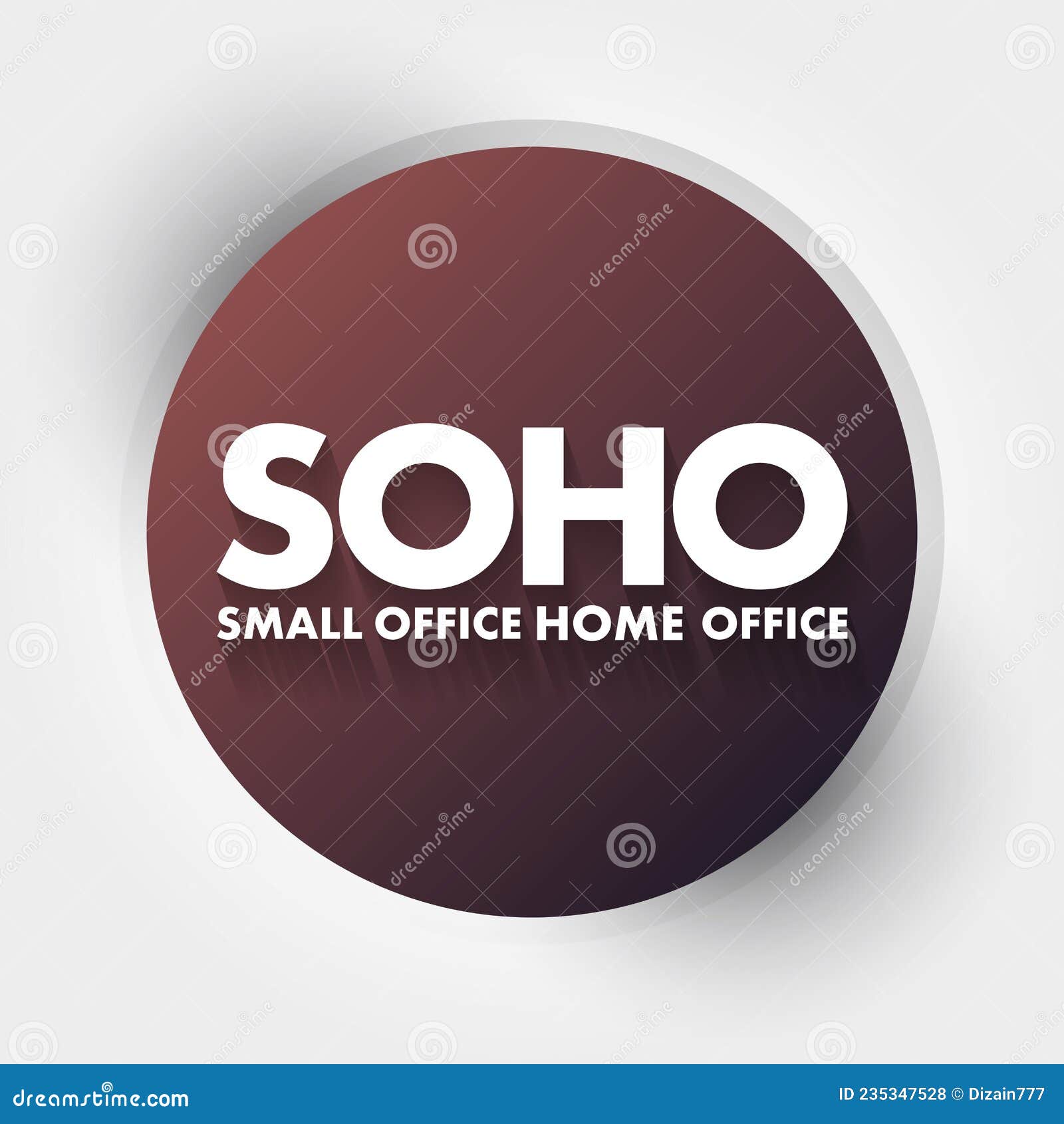 SOHO - Small Office Home Office Acronym, Business Concept Background ...