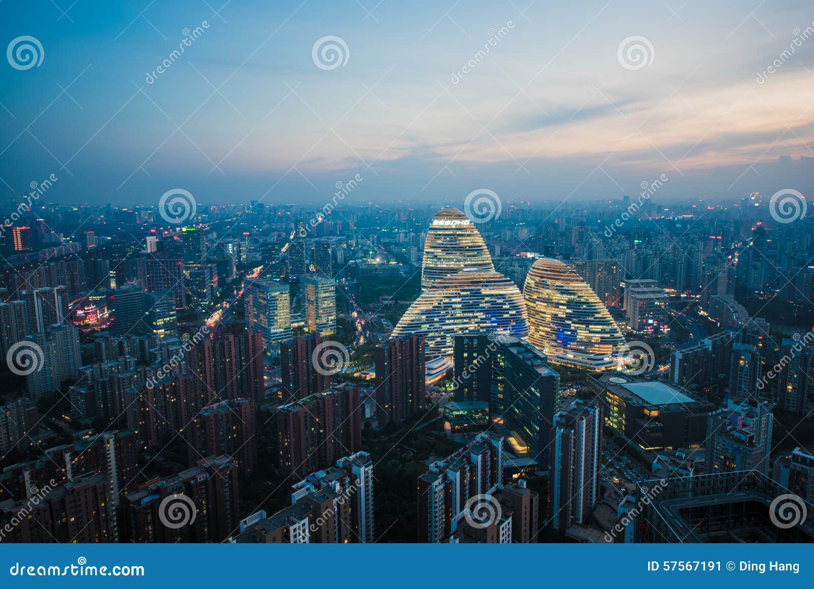 SOHO Wangjing in Beijing editorial photo. Image of skyscraper - 57567191