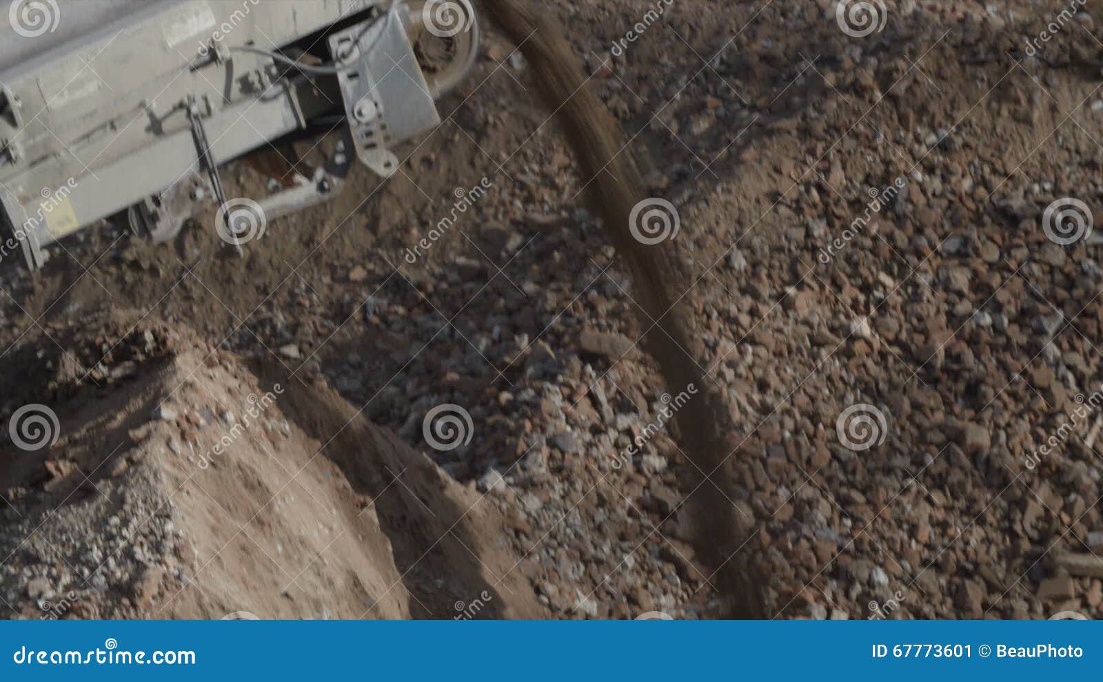 Soil and Aggregate Screening 2 Stock Video - Video of recycling ...