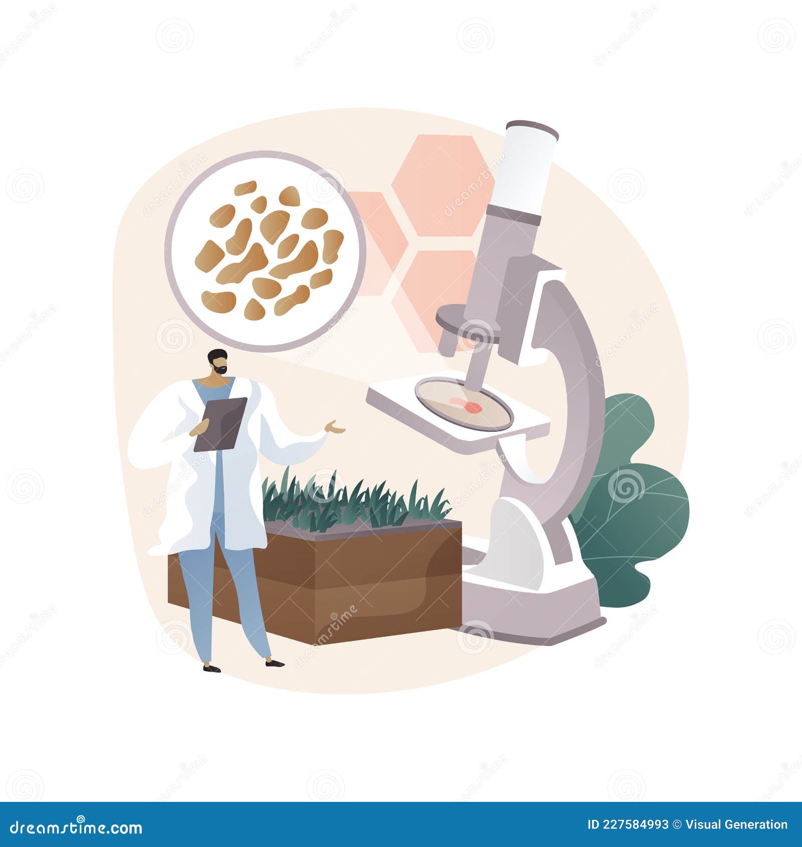 Soil Analysis Abstract Concept Vector Illustration. Stock Vector ...