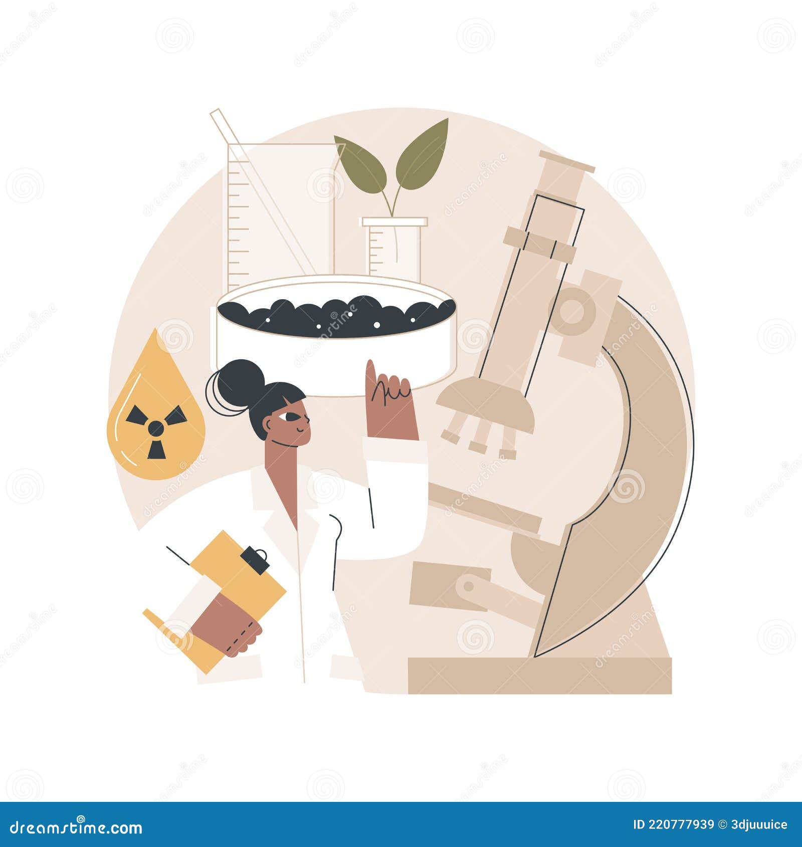 Soil Analysis Abstract Concept Vector Illustration. Stock Vector ...