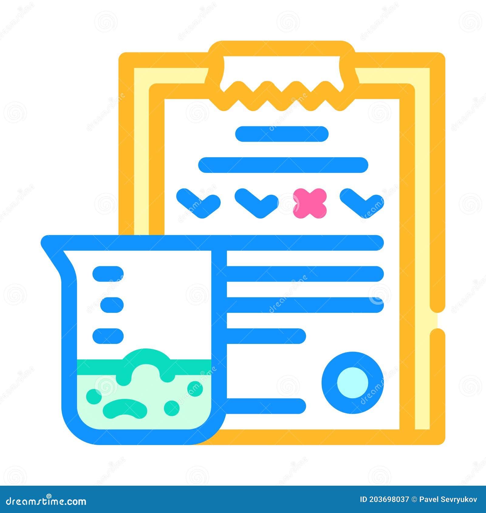 Soil Analysis Color Icon Vector Illustration Flat Stock Vector ...