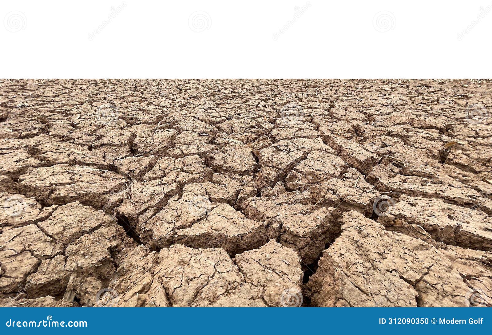 Soil Arid Texture Isolated on White Background . Stock Photo - Image of ...