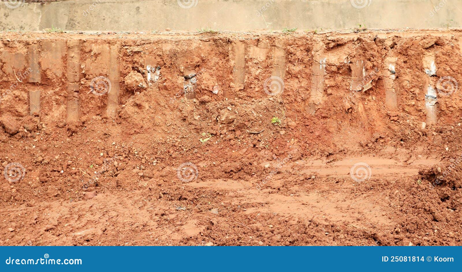 Soil background stock photo. Image of orange, rough, material - 25081814