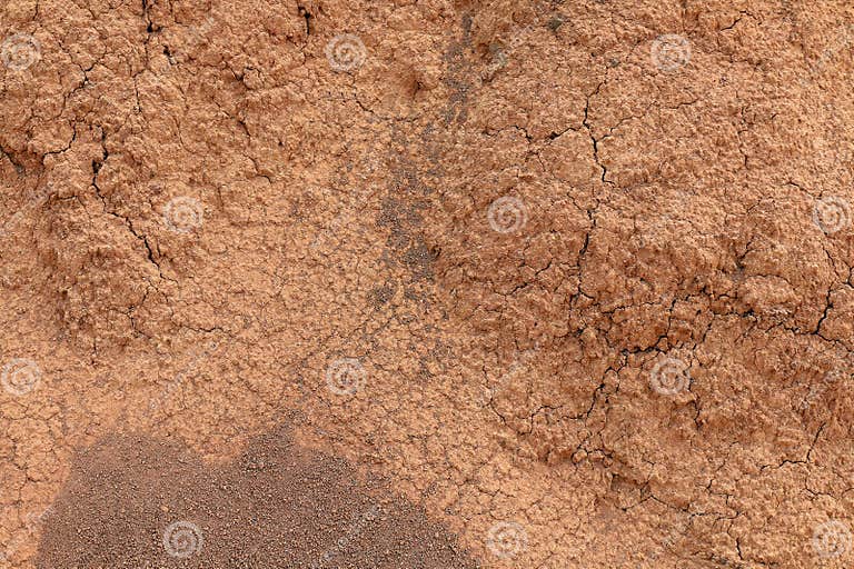 Soil Background, Soil Brown Red Background Texture Selective Focus ...