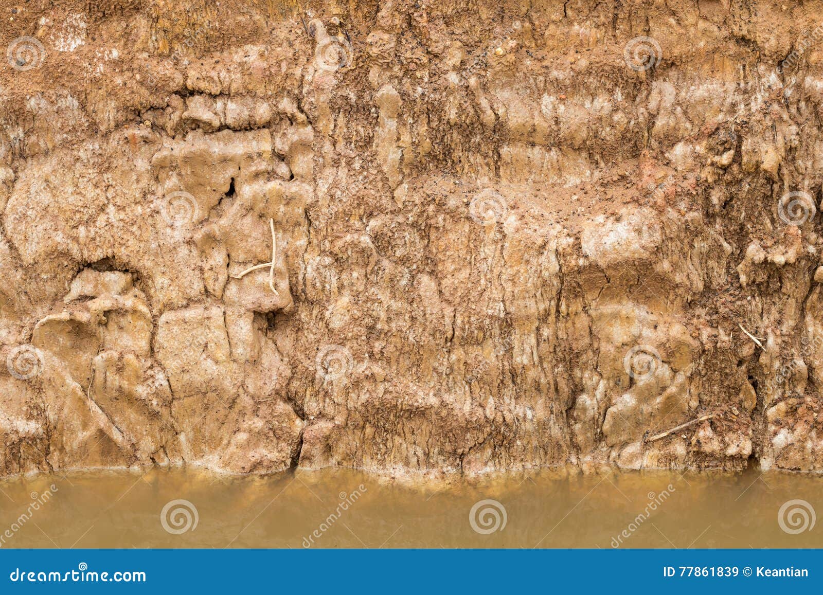 Soil Beneath the Surface Layer. Stock Image - Image of land, ecology ...