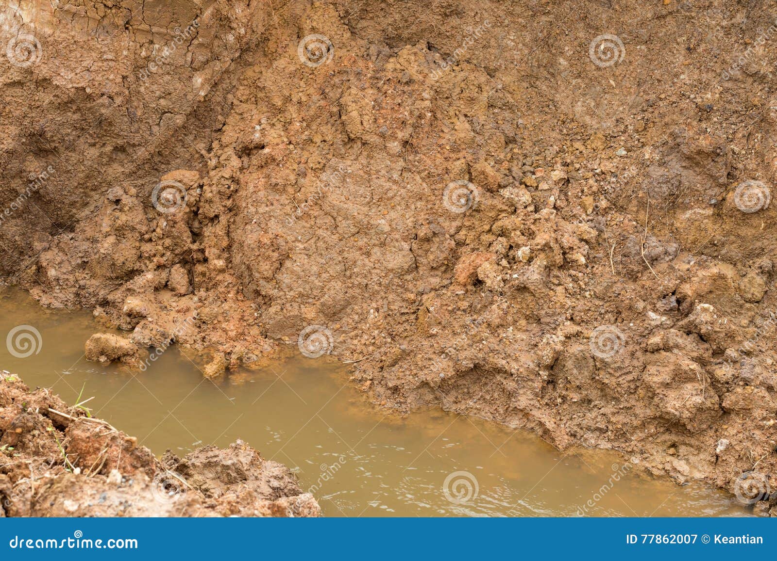 Soil Beneath the Surface Layer. Stock Image - Image of natural, detail ...