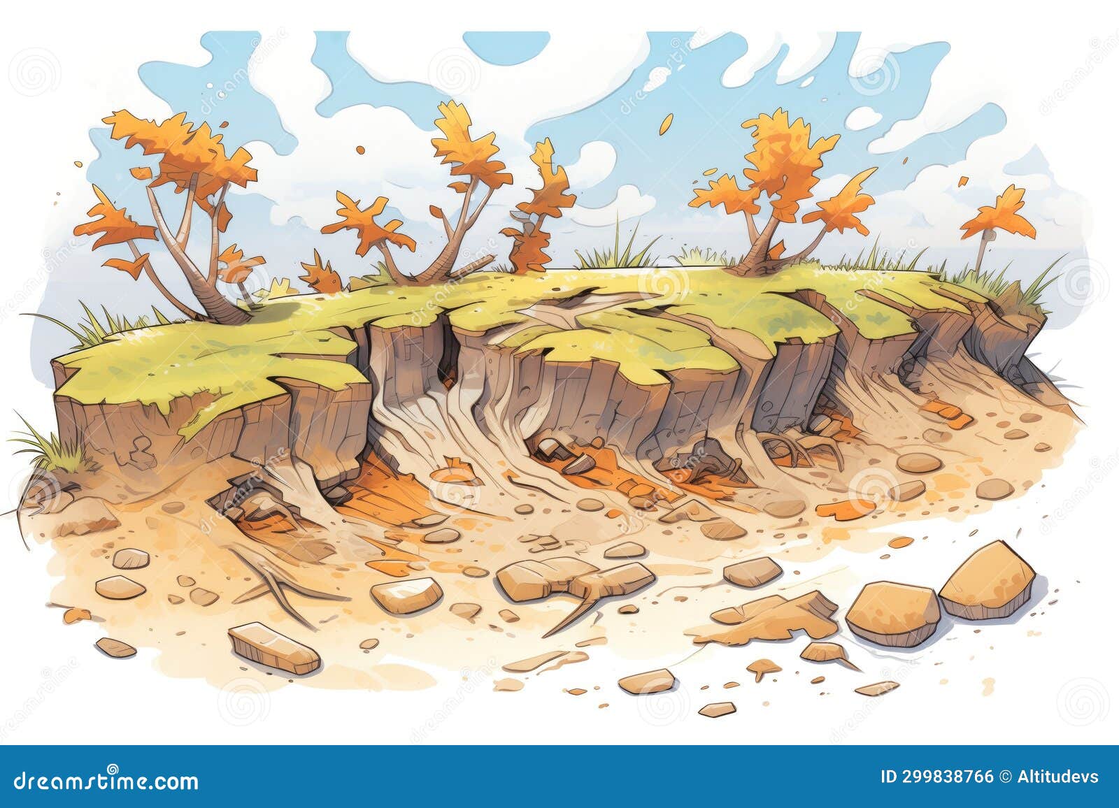 Soil Clumps Falling As Skink Burrows Stock Photo - Image of nature ...