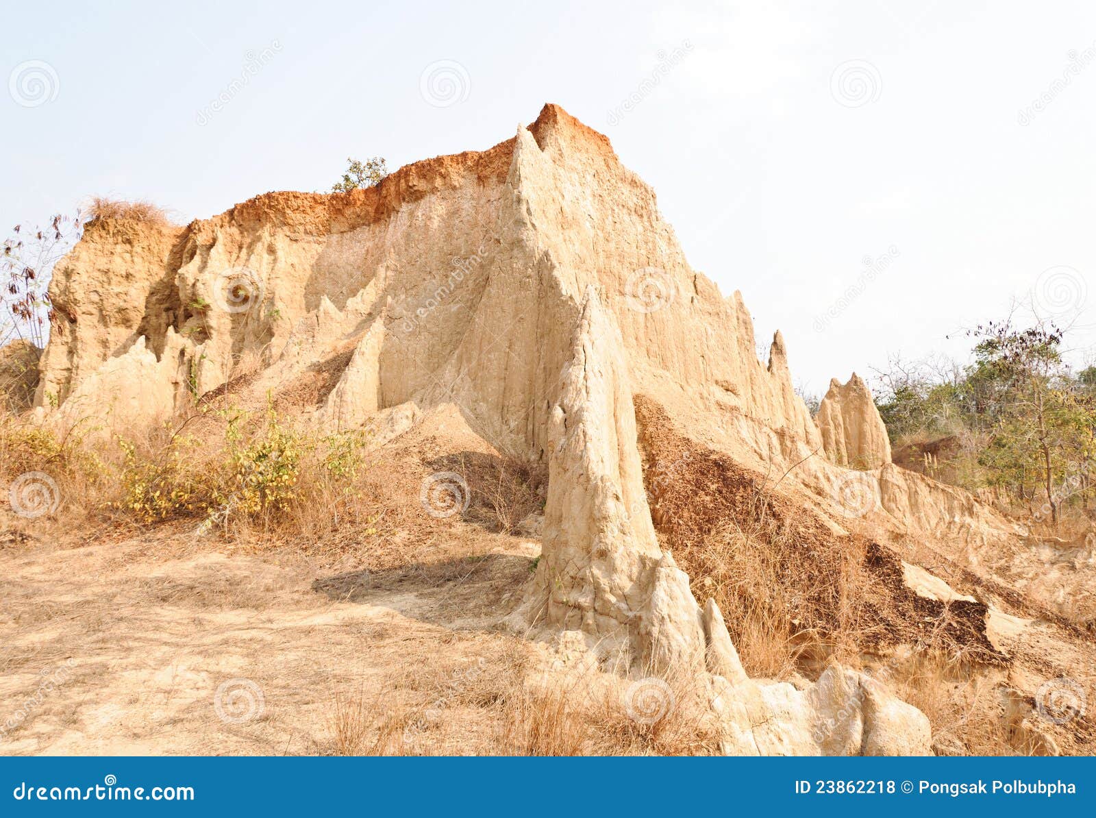 Soil columns stock photo. Image of natural, land, sandstone - 23862218