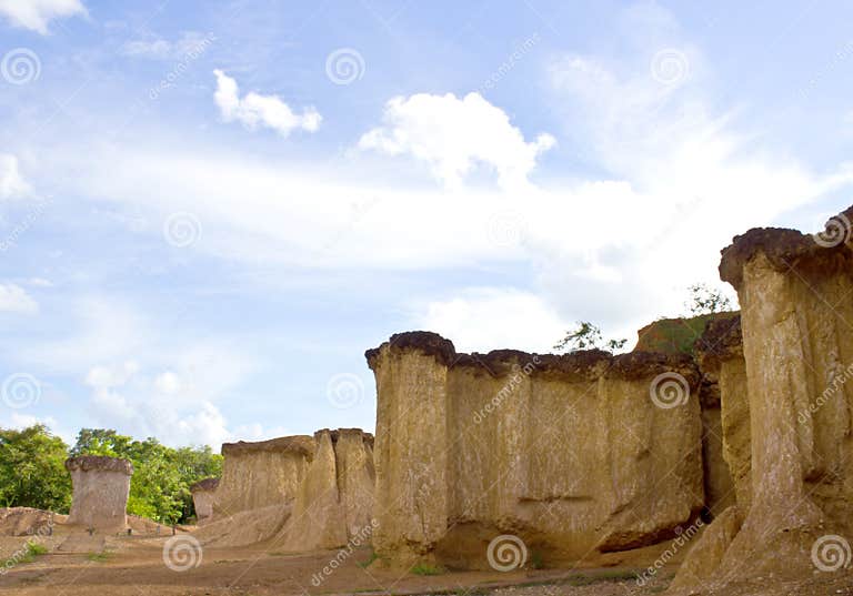 Soil Columns in National Park Stock Photo - Image of arid, formation ...