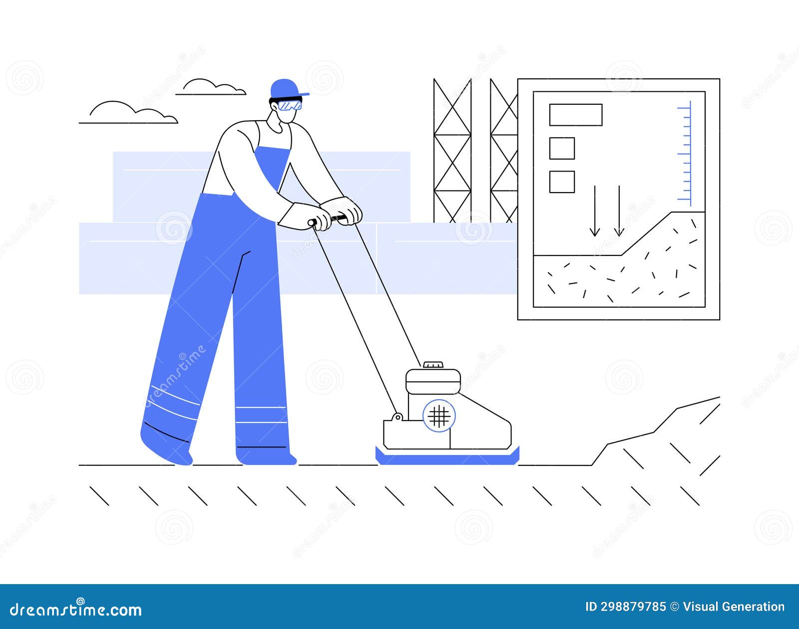 Soil Compaction Abstract Concept Vector Illustration. Stock ...