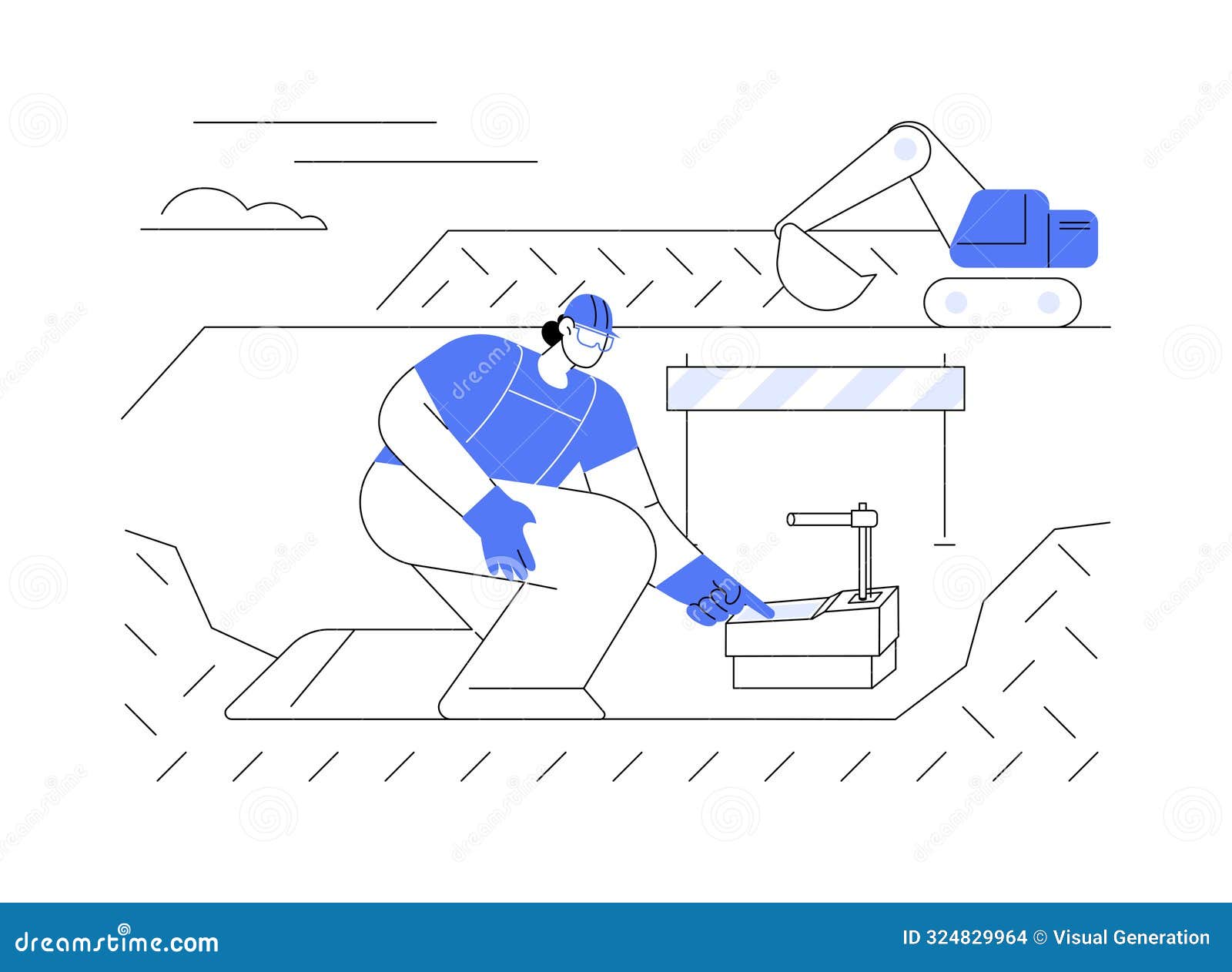 Soil Compaction Testing Abstract Concept Vector Illustration. Stock ...