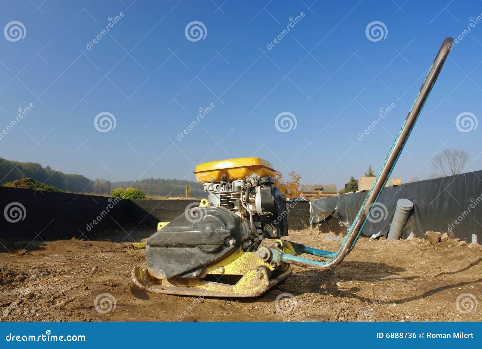 Soil compactor stock photo. Image of compactor, industrial - 6888736